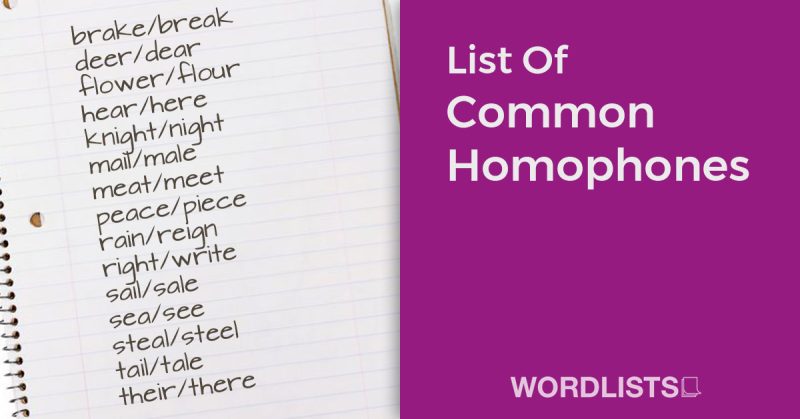 1000 Most Common Word Spellings List