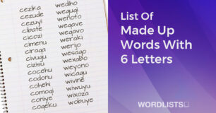 List Of Words Ending In "up"