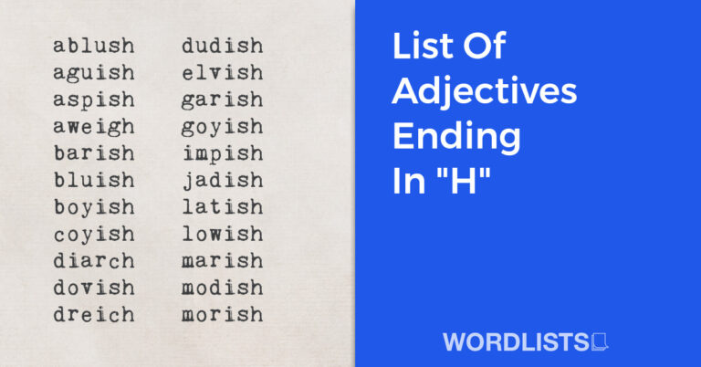 List Of Words Ending In "ff"