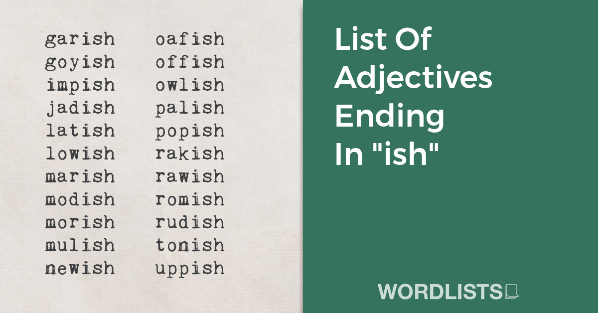 List Of Words With The Suffix port 