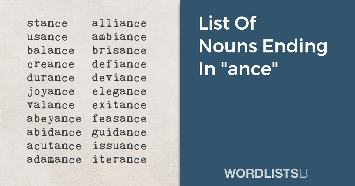 List Of Opposite Words