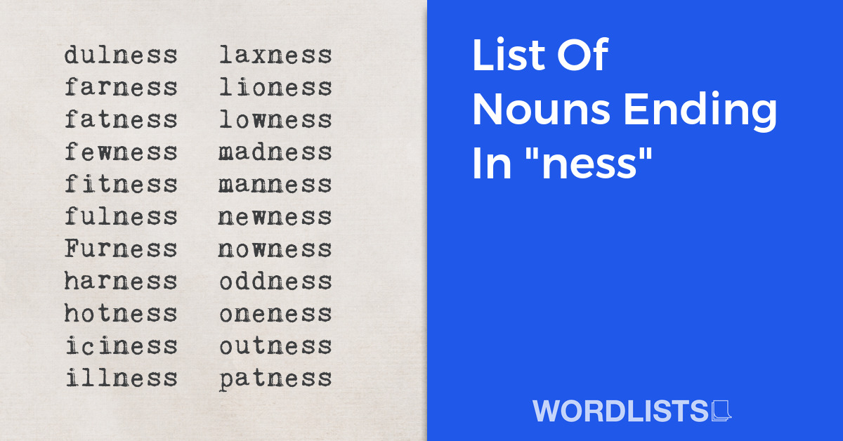 50 Words Associated With Nature
