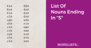 List Of Words Ending In "up"