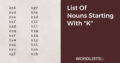 List Of Nouns Starting With "K"