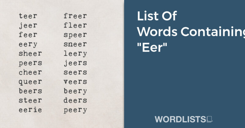 50 Words Associated With Music