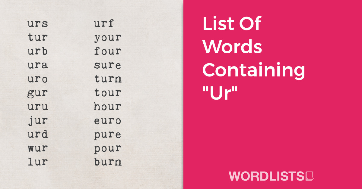 100 Most Common 8 Letter Words