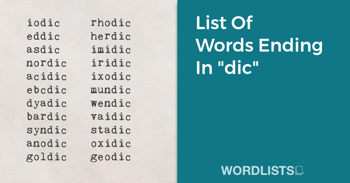 List Of Words Ending In ff 
