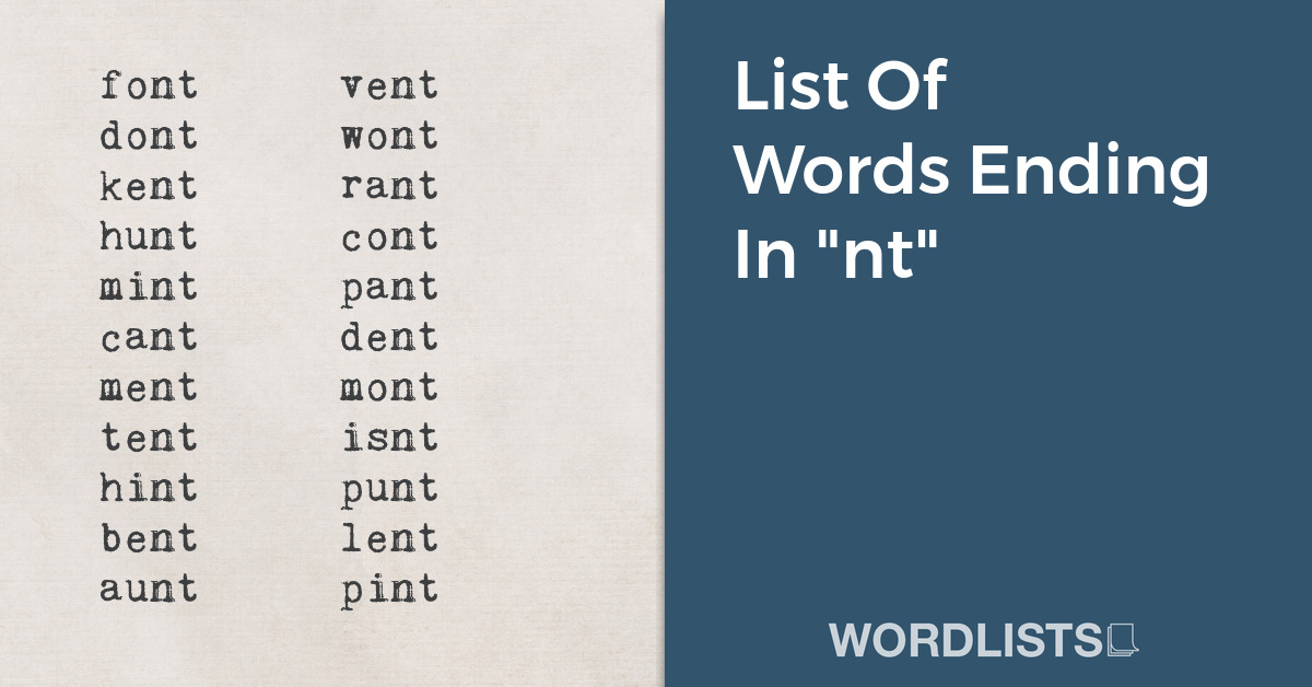 50 Words Associated With Nature