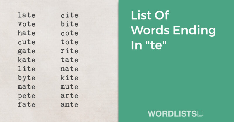 100 Rare Words With Beautiful Meanings