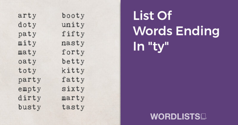 List Of Words Ending In "ent"