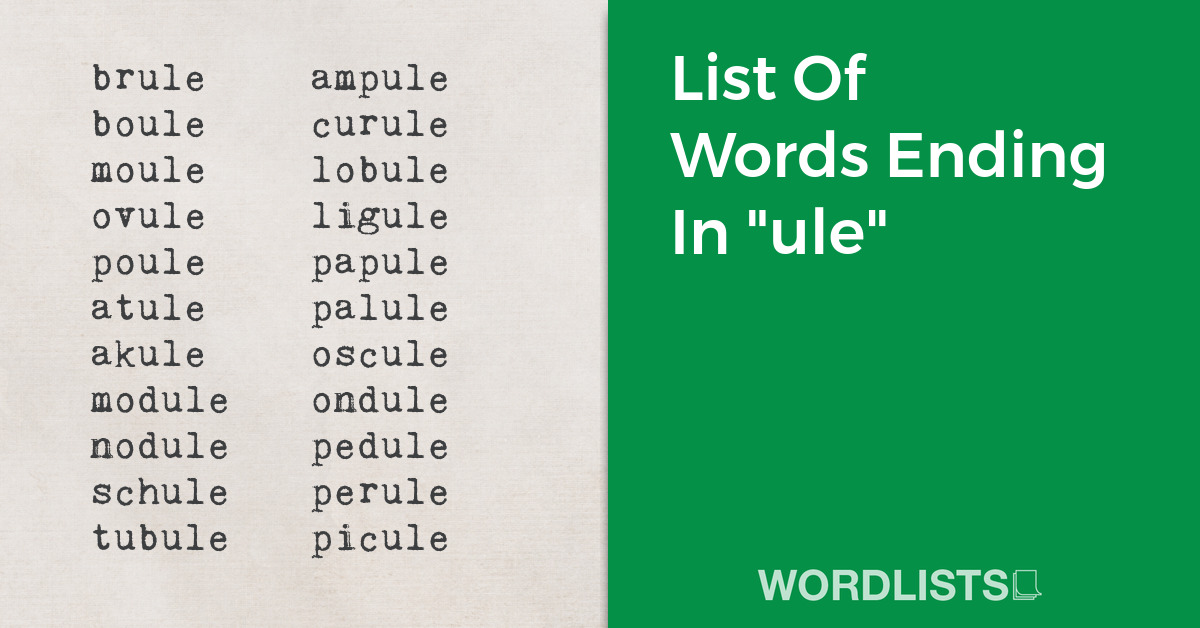 List Of Words Containing Ew 
