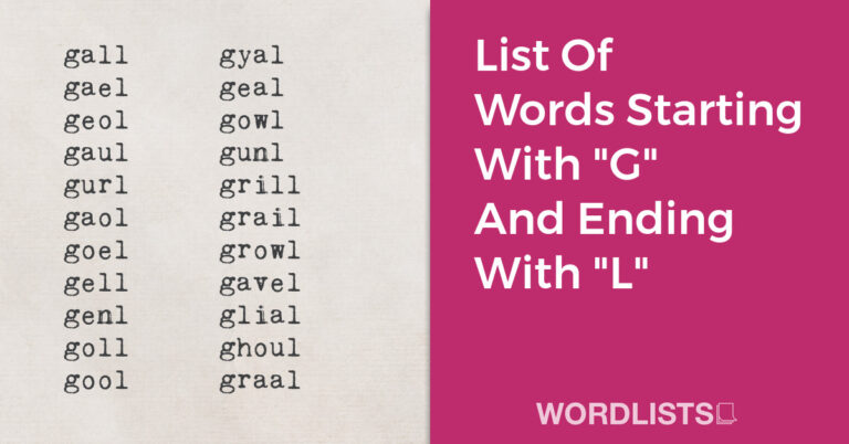 List Of Words Ending In "et"
