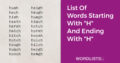 List Of Words Ending In "ct"
