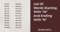 List Of Words Ending In "ness"