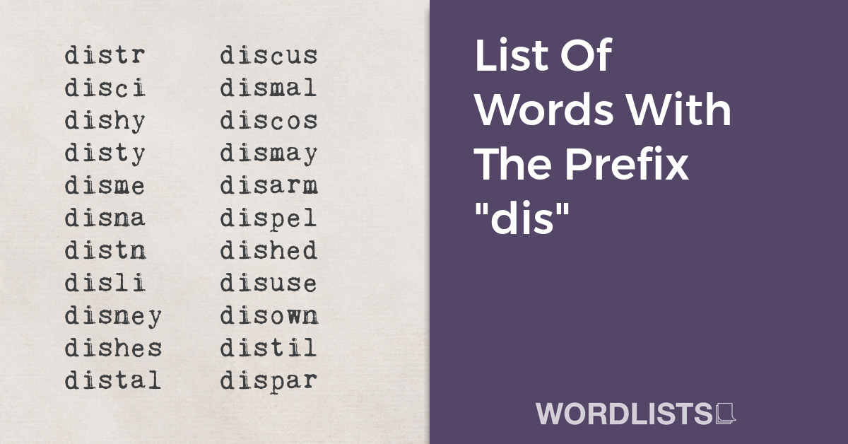 List Of Words With The Suffix nder 