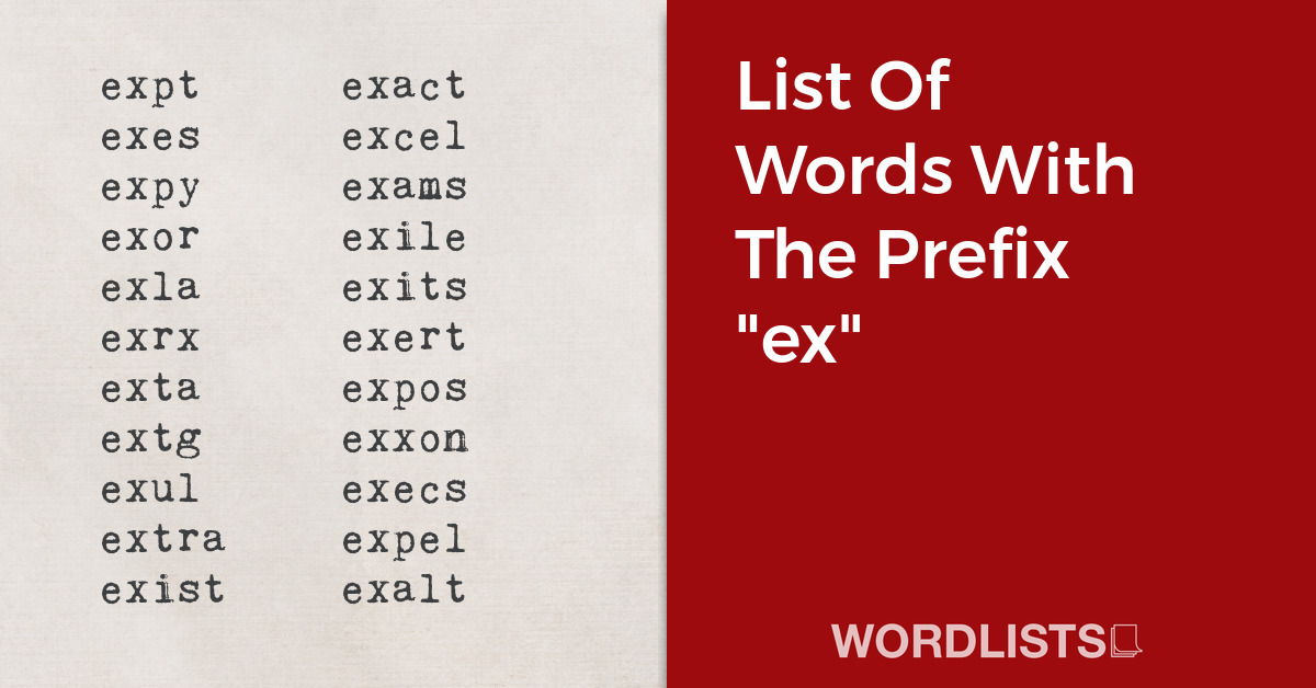 List Of Words Ending In op 