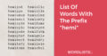 List Of Words With The Prefix "peri"