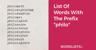 List Of Words With The Prefix "per"