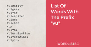 List Of Words With The Prefix "mid"