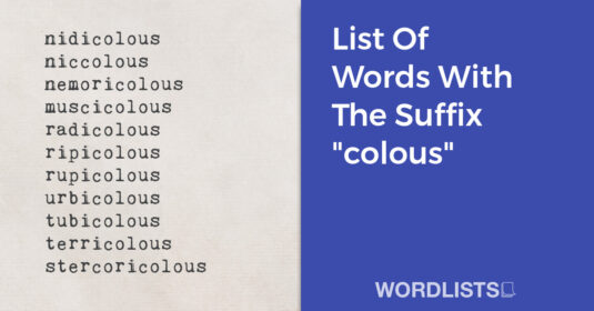 List Of Words With The Prefix "kilo"