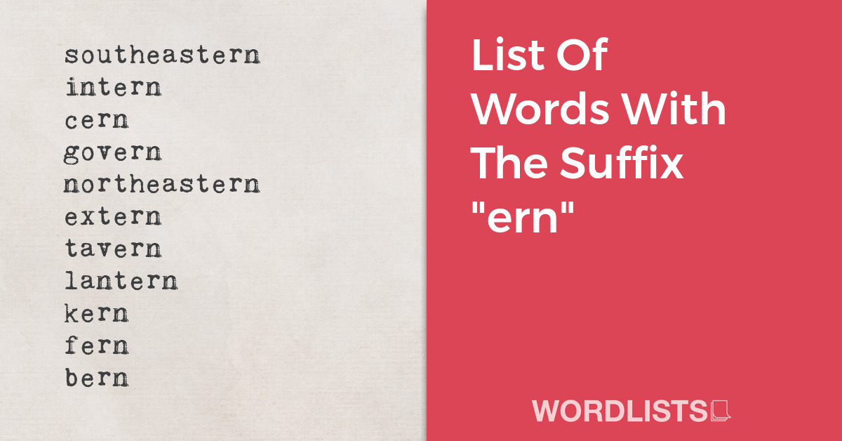 List Of Words Ending In ology 