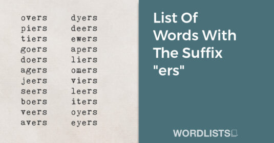 List Of Words With The Suffix "acy"
