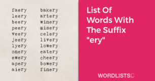 List Of Words With The Suffix "graph"