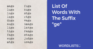 List Of Words With The Prefix "geo"