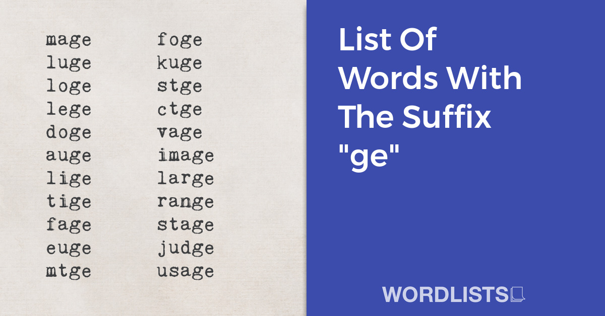 List Of Words Ending In oon 