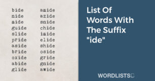List Of Words With The Suffix "phone"