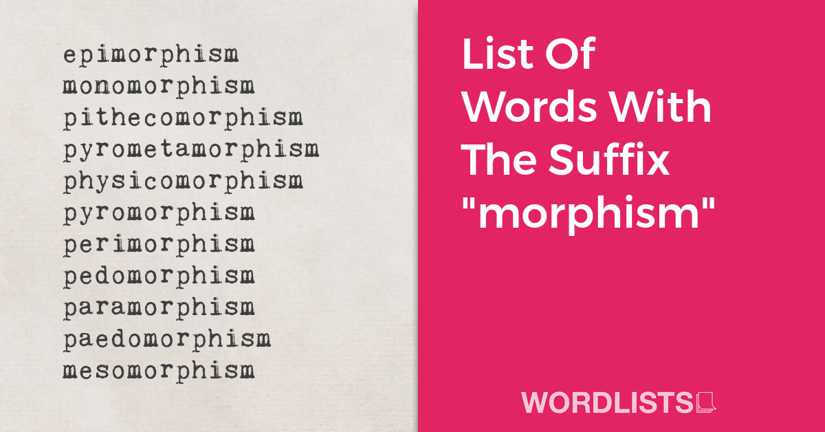 List Of Words Ending In ology 