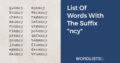 List Of Words With The Suffix "arian"