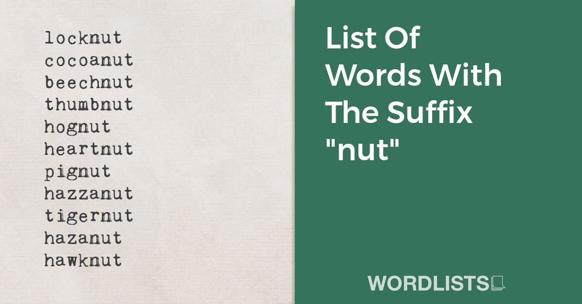 List Of Words Ending In up 