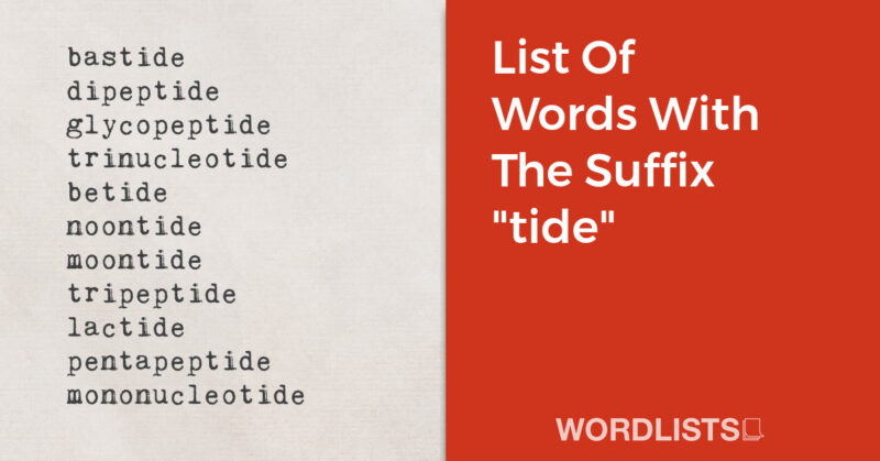 List Of Words Ending In "ture"