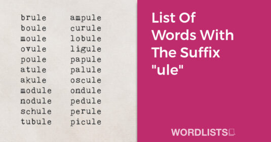 List Of Words With The Suffix "able"